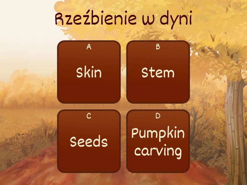 Pumpkins Vocabulary - Quiz