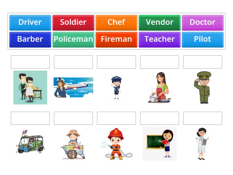 Occupations - Match up