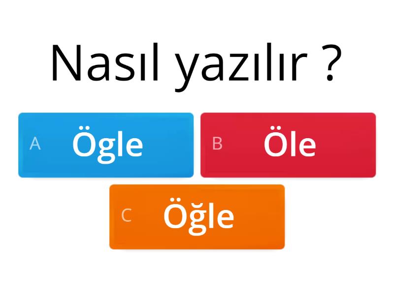 NASIL YAZILIR ? - Quiz