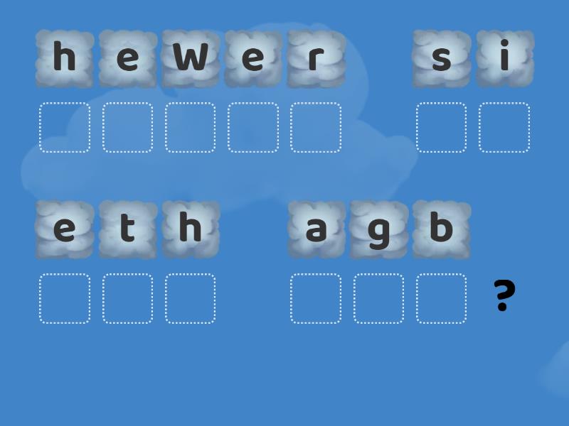 VOcabulary - Anagram