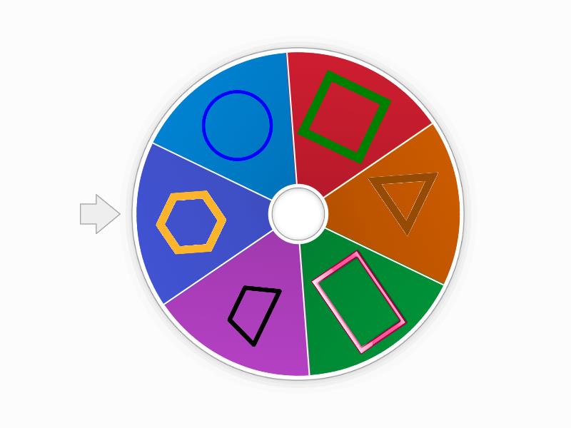 2D shapes spinner - Spin the wheel