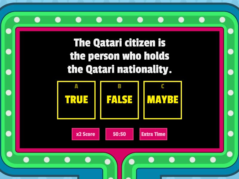 LESSON 5- PERSONAL IDENTIFICATION - Gameshow quiz