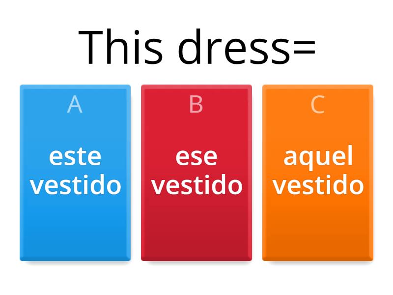 Demonstrative Adjectives - Quiz