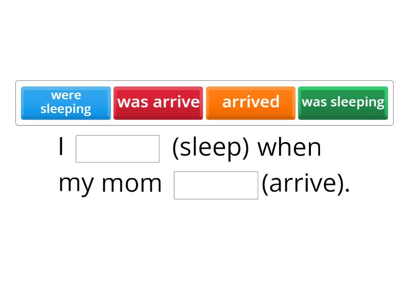 Past Continuous - Completar la frase