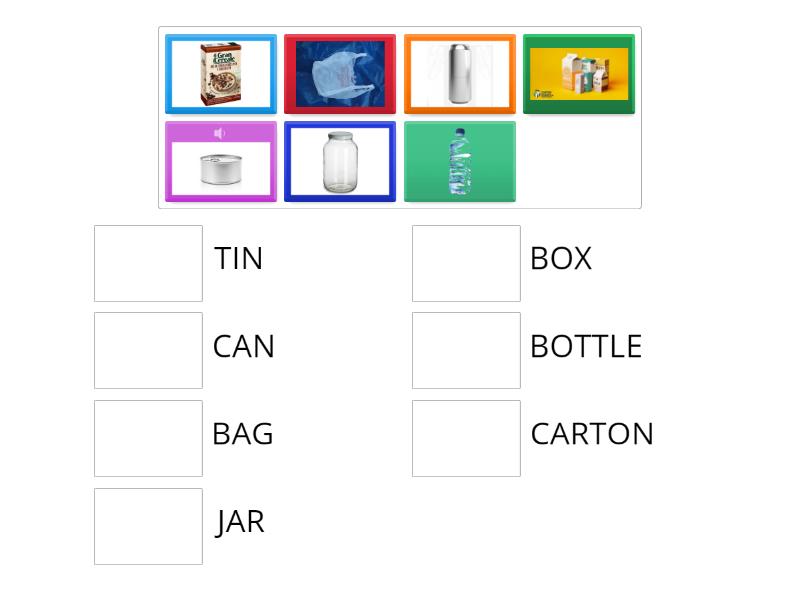 7. CONTAINERS - Match up