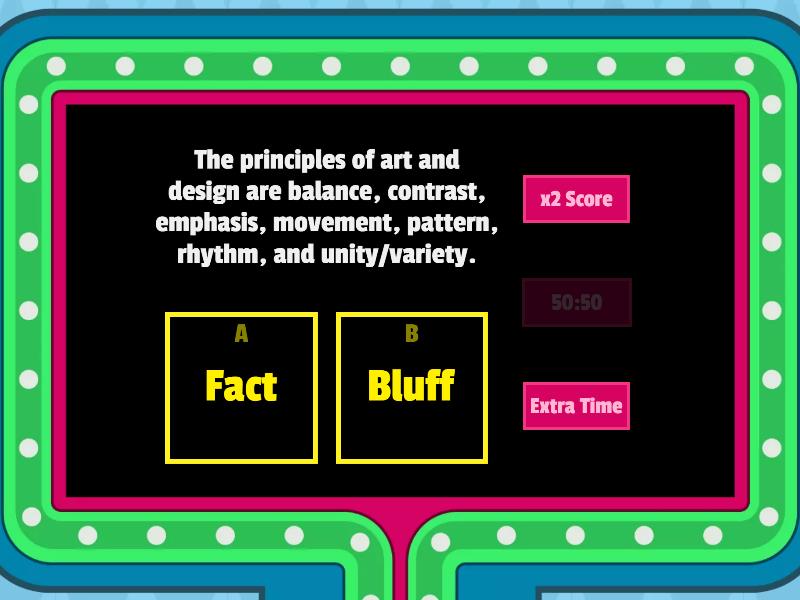 Fact or Bluff - Gameshow quiz