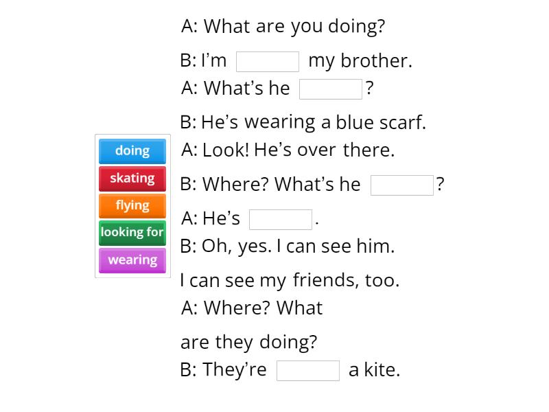 U5 AS2 Present continuous: Wh questions - Completa la oración
