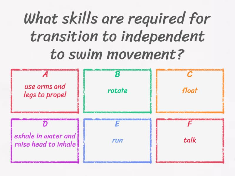 Transition to independent movement - Quiz