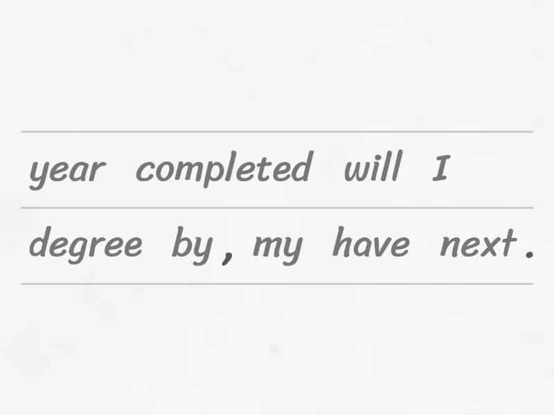 Future perfect simple and Future continuous. Arrange correctly the ...