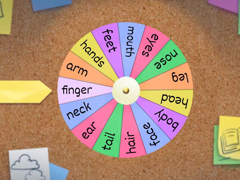 Unit 2: Body Parts - Spin the wheel