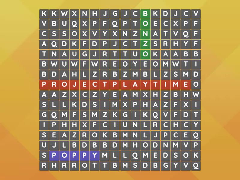 poppy - Wordsearch