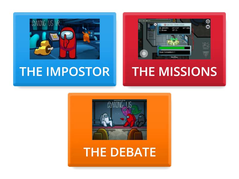 AMONG US RULES - Fichas giratorias