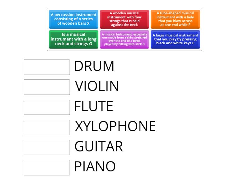 INSTRUMENTS - Match up