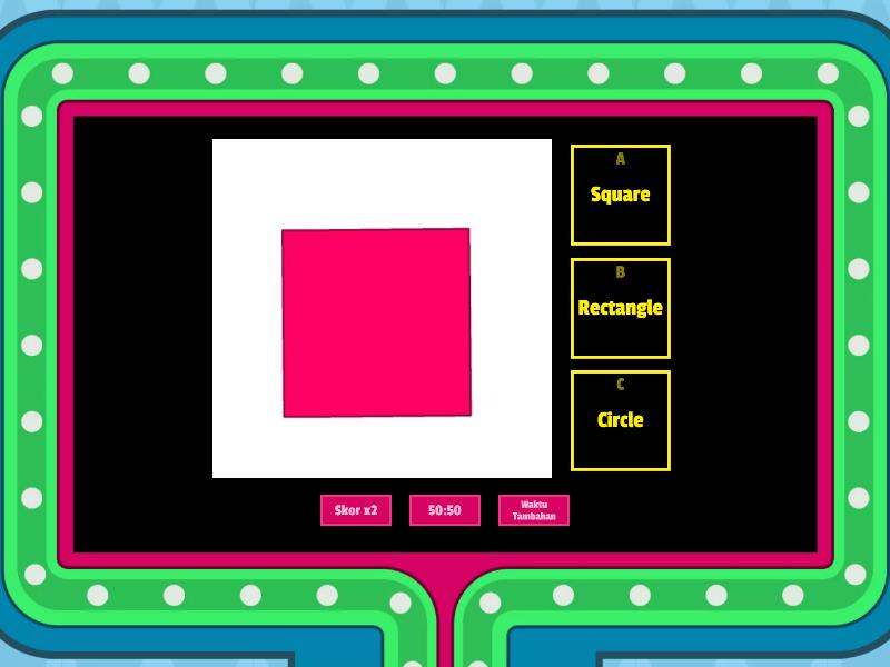 Name the 2D shape - Gameshow quiz