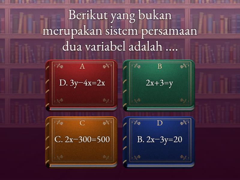 Pre Test SPLTV - Quiz