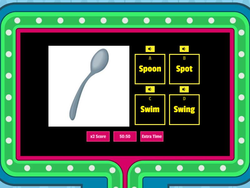Oxford Phonics sm-sn-sp-sw-st - Gameshow quiz
