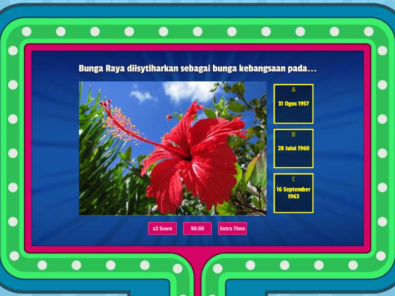 KUIZ BUNGA RAYA BUNGA KEBANGSAAN - Gameshow quiz