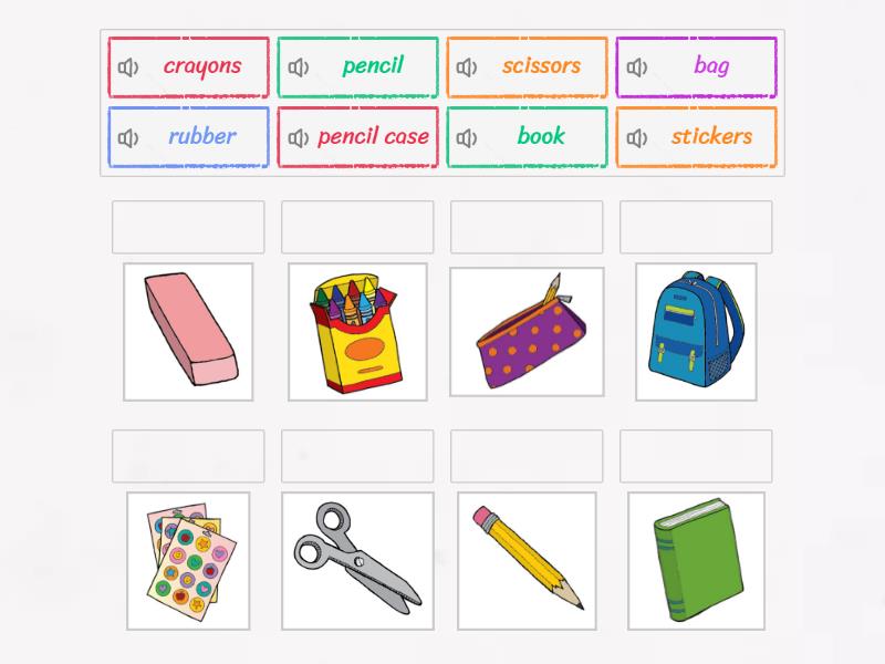 Unit 1: I love school - Match up