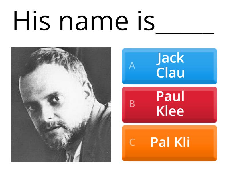 Paul Klee's Biography - Questionário