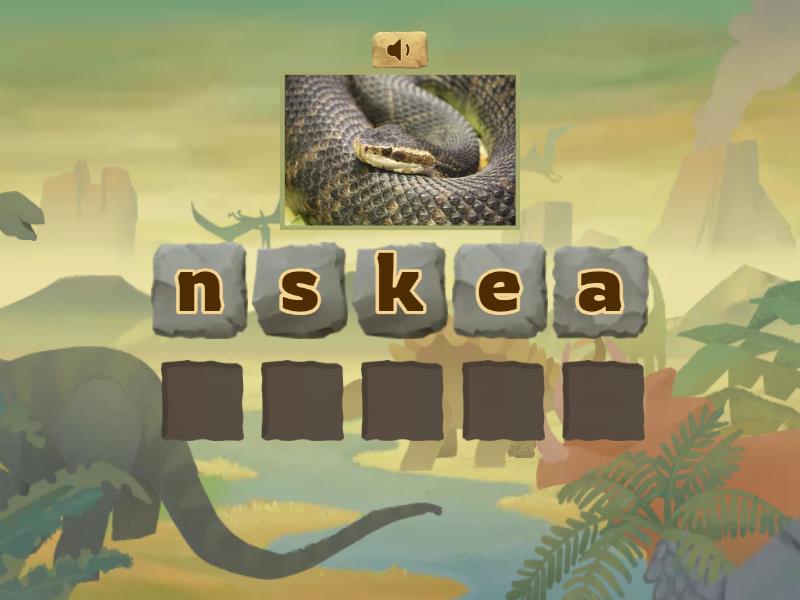 Let's explore 2 - Unit 4, Lesson 1 animals - Anagram