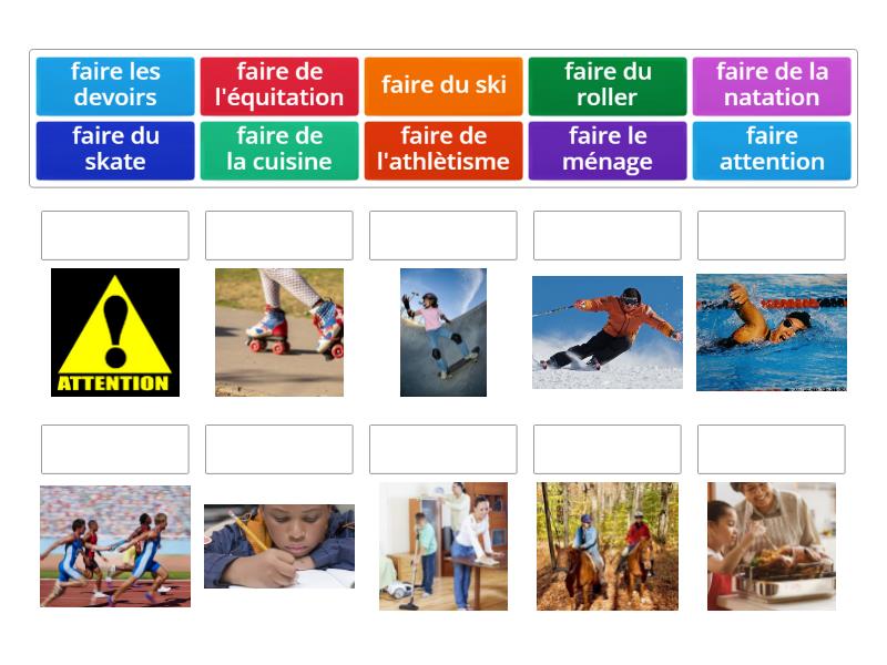 Faire expressions - Match up