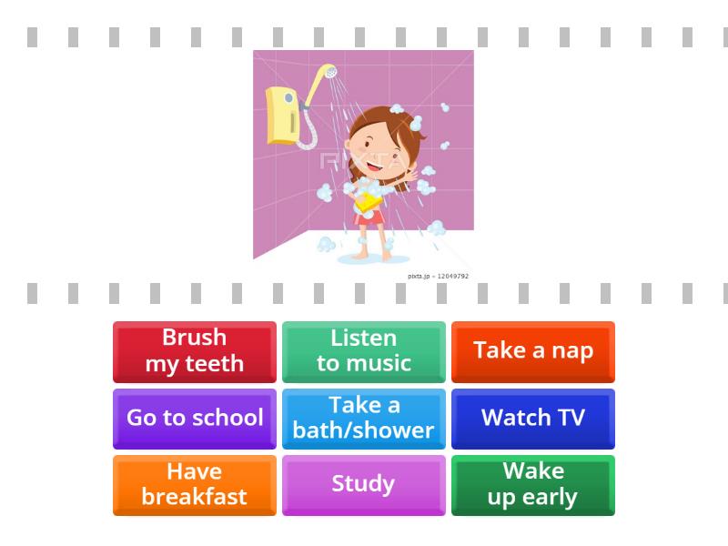 Daily Routines - Find the match