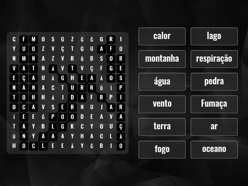 elementos - Wordsearch