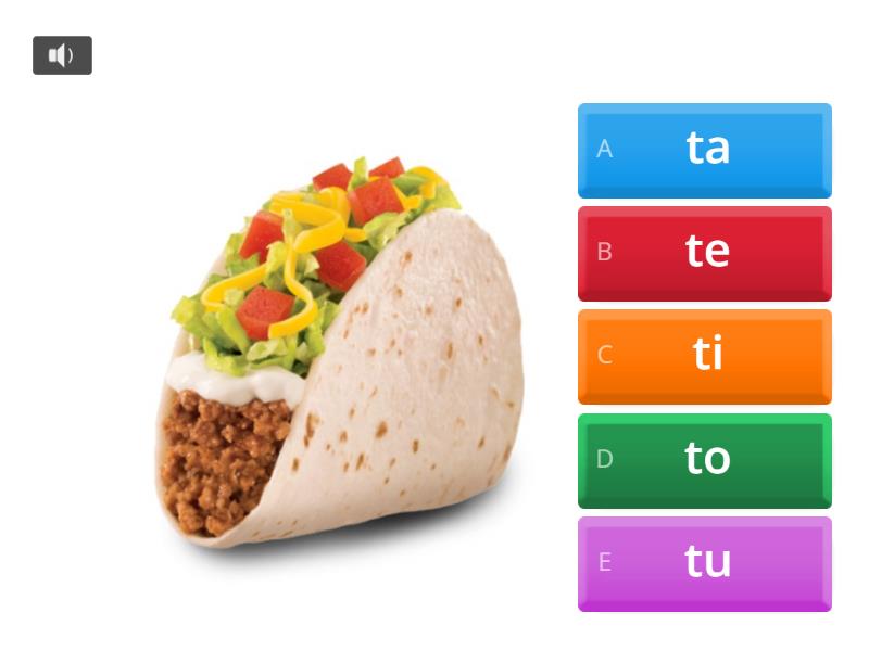 silabas con T - Quiz