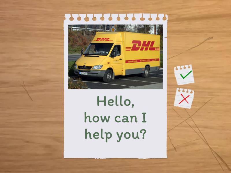 RP- Parcel delivery - Flash cards