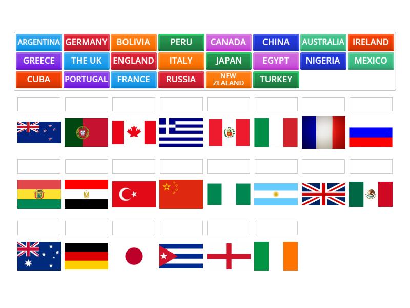COUNTRIES AND LANGUAGES - Match up