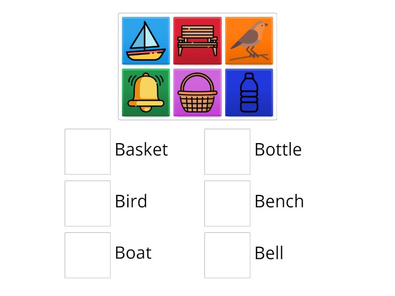iSpy Letter B - Quiz - Match up