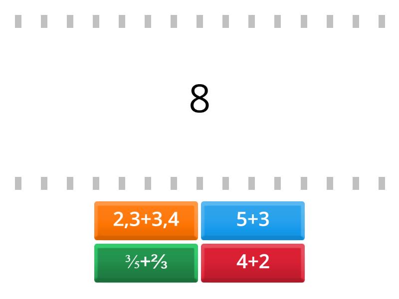 Jugando alas matemáticas - Find the match