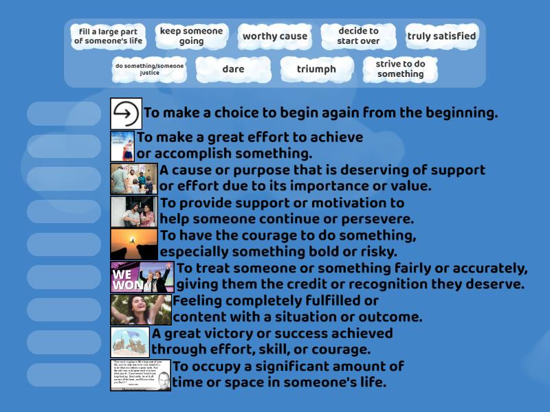 Unit 10 L.2 Vocab B2.4 - Match up