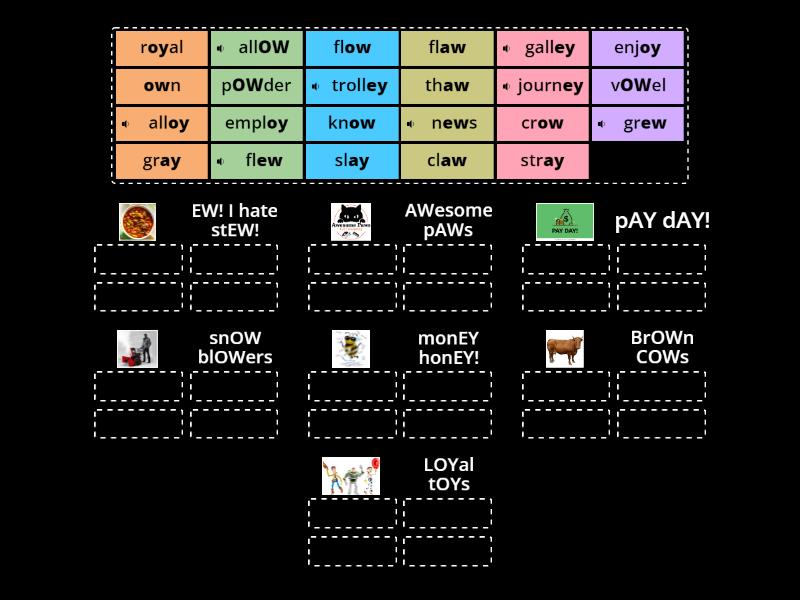 Part-Time Vowel Team Hooks - Group sort