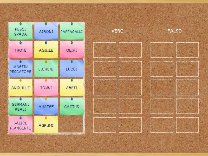 FLORA E FAUNA DEL LAGO! - Group sort FLORA E FAUNA DEL LAGO! - Group sort