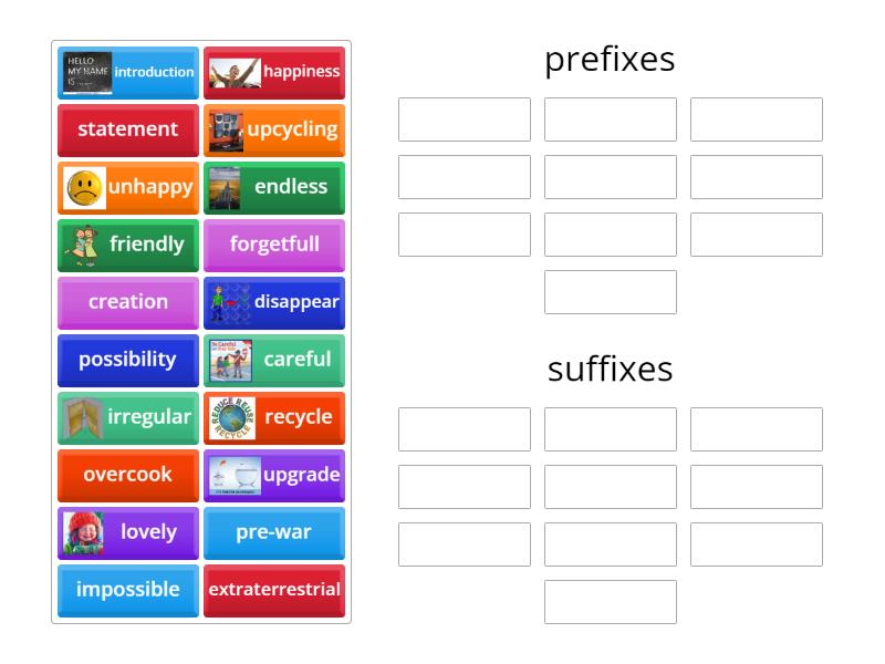Prefix or Suffix? - Group sort