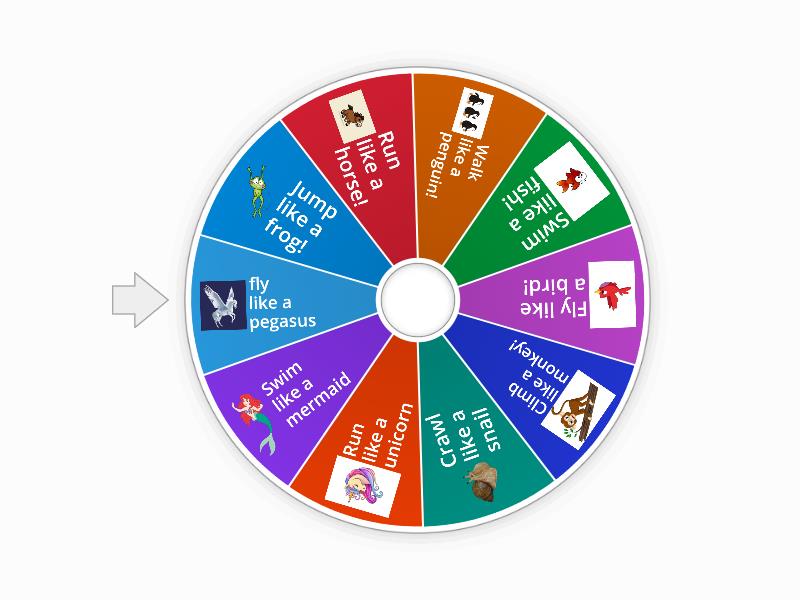 Jump like a frog! - Spin the wheel