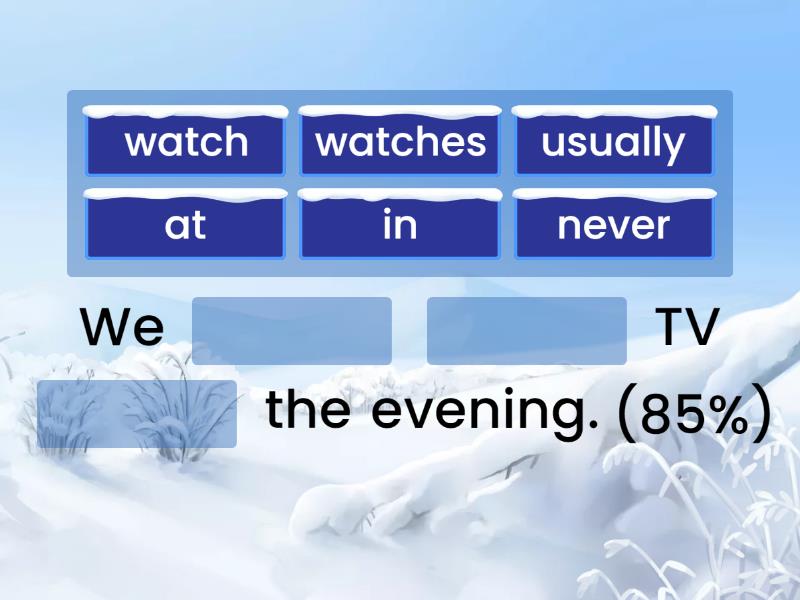 SM3_always usually often sometimes never - Complete the sentence