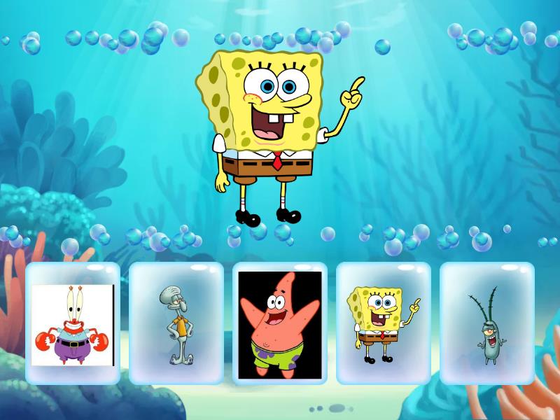 spongebob kanciastoporty pary - Find the match