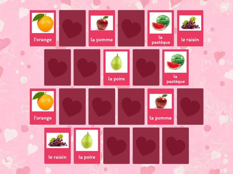 Les fruits - Parejas