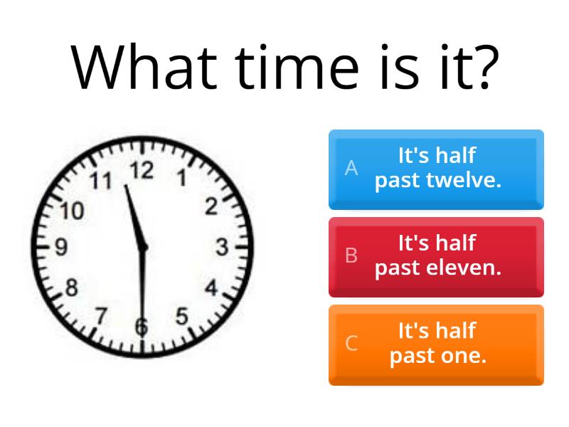 What time is it? - Quiz
