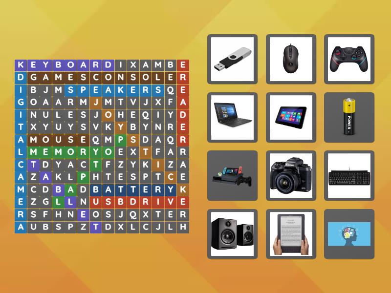 Gadgets - Wordsearch