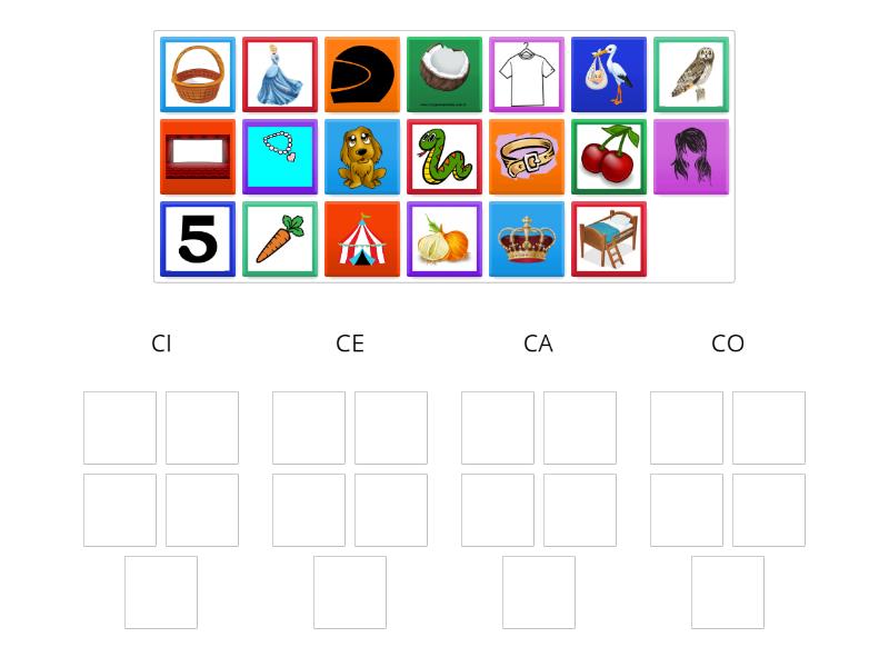 CA CE CI CO - Group sort