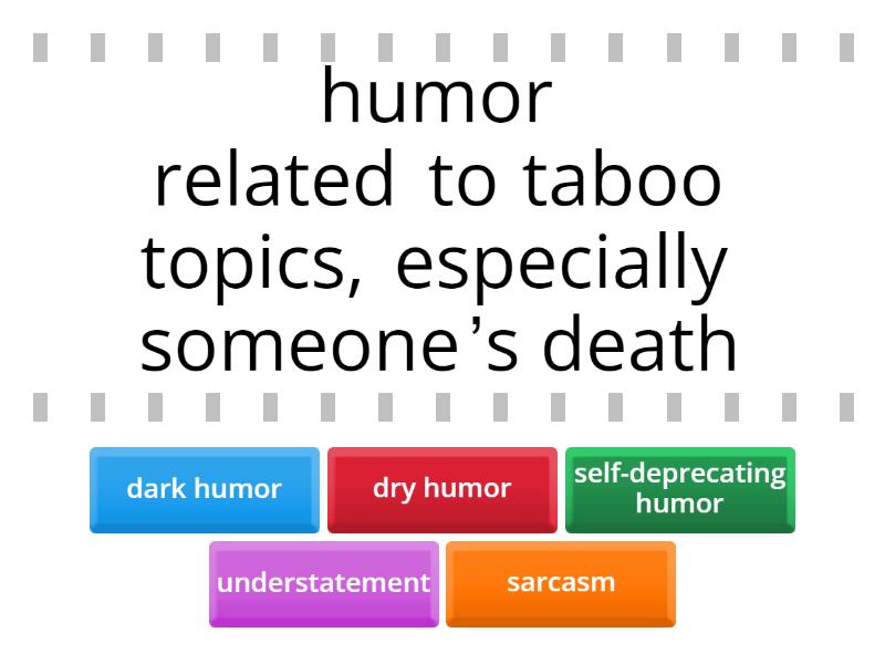 Types of humor - Find the match