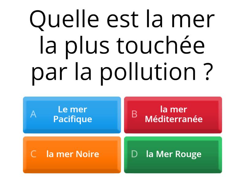 Quizz Developpement durable - Cuestionario