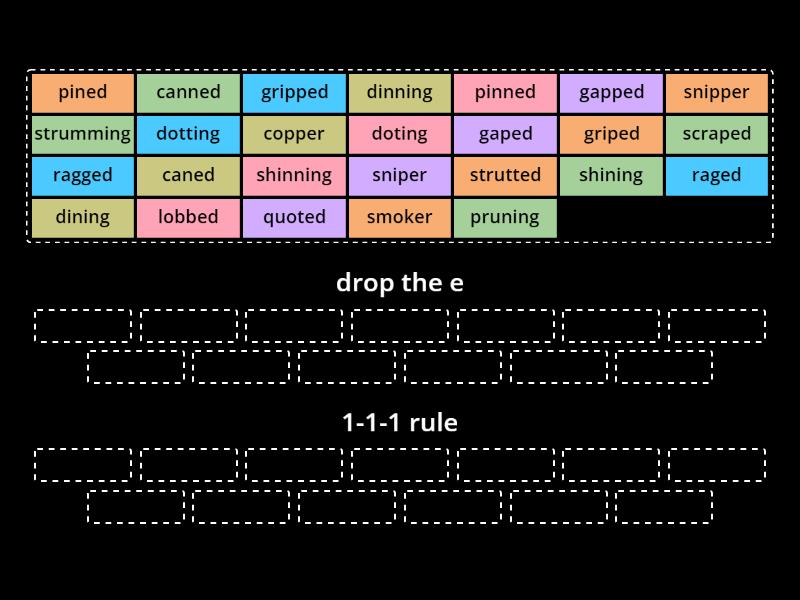 double or drop? - Group sort