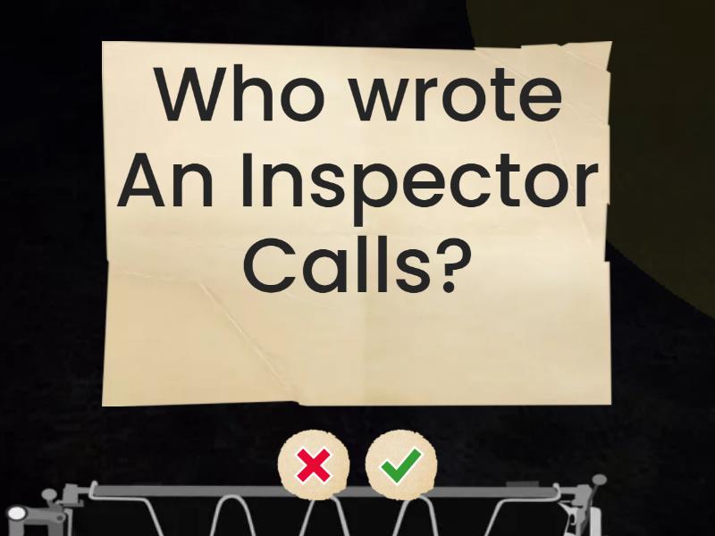 The BIG An Inspector Calls Quiz - Flash cards