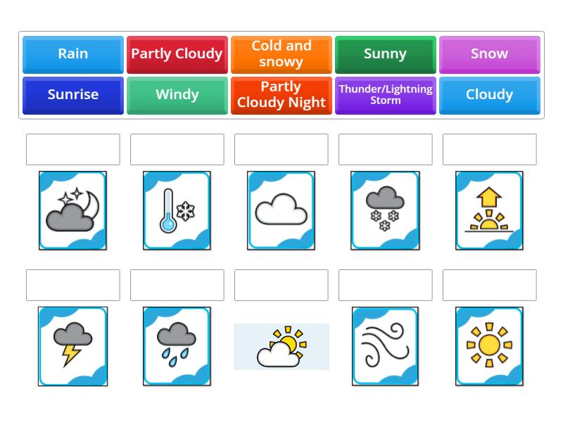 Weather Symbols - Match up