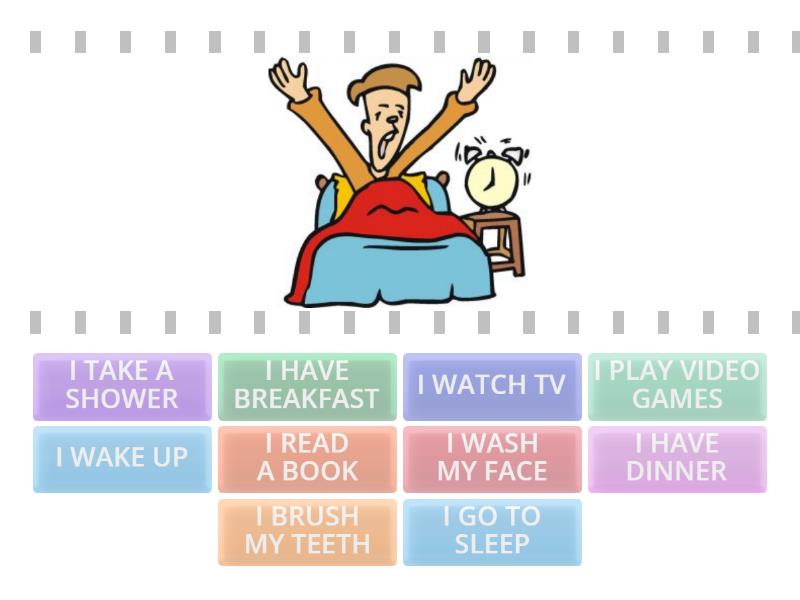 DAILY ROUTINE - Find the match