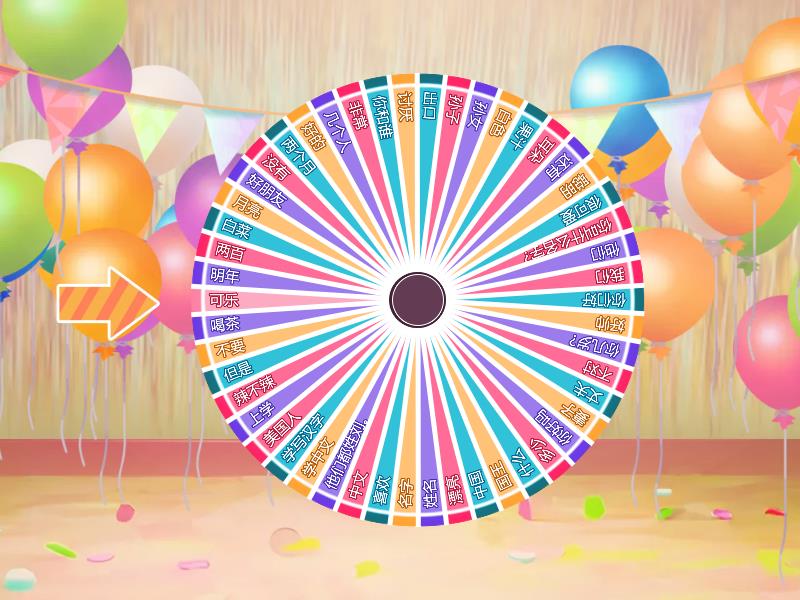 Vocabulary Review - Spin the wheel